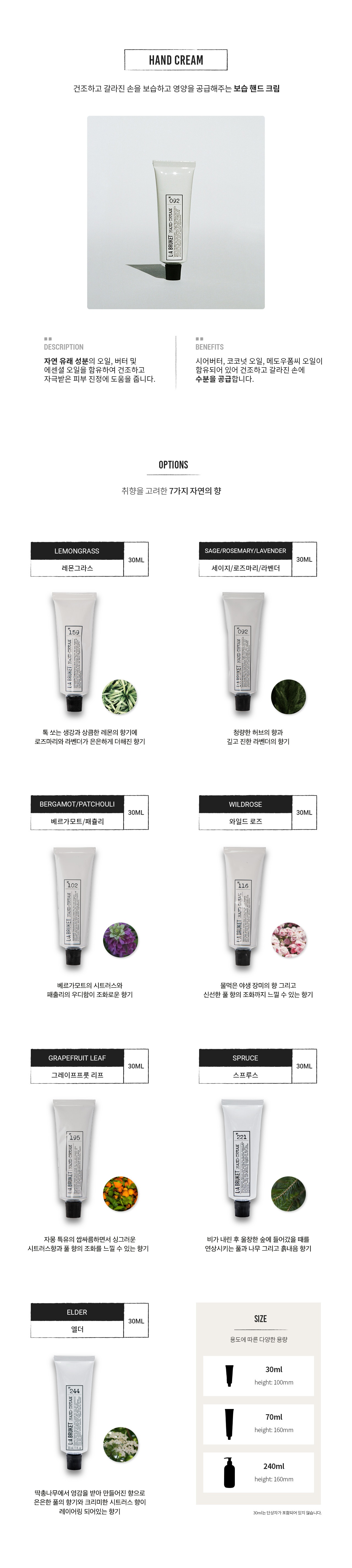 La Perva 라페르바 [라부르켓] 핸드 크림 엘더 30ml S I Village 에스아이빌리지