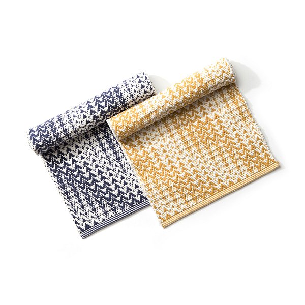 Jaju자주 그라데이션 면 핸드 위빙 러그45x110cm 네이비 Sivillage 에스아이빌리지