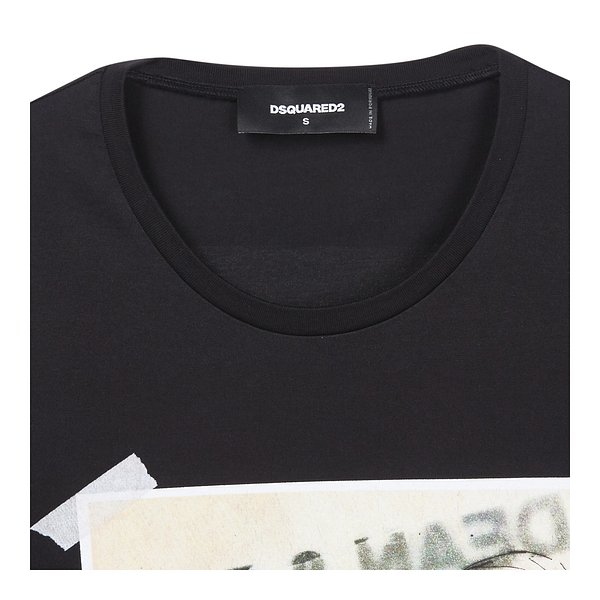 Dsquared2디스퀘어드2 16fw Season Off 스케치 프린트 코튼 반팔 티셔츠 Sivillage