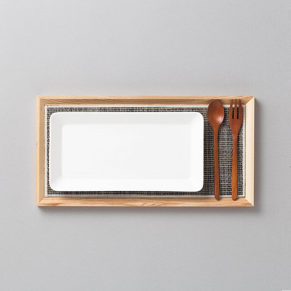 Jaju자주 우드 쟁반중 39x195cm Sivillage 에스아이빌리지