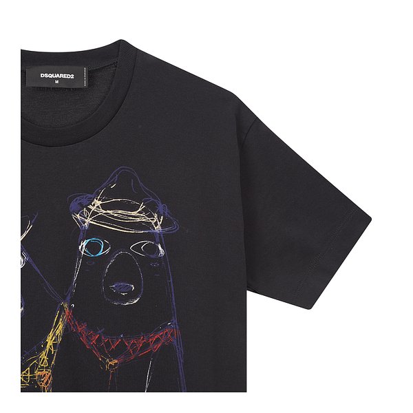 Dsquared2디스퀘어드2 스케치 그래픽 반팔 티셔츠 Sivillage 에스아이빌리지