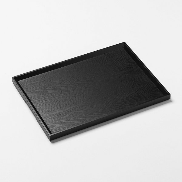Jaju자주 블랙 우드 쟁반 대39x29cm Sivillage 에스아이빌리지
