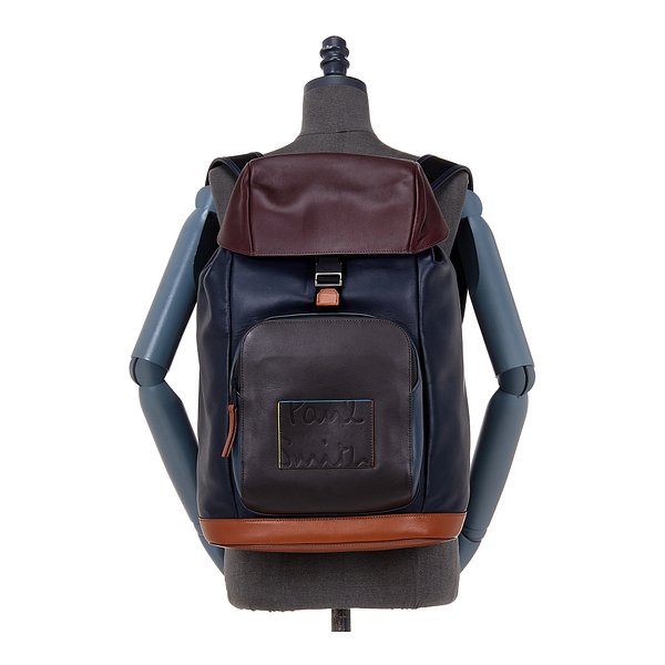 Paul Smith폴스미스 컬러 블록 레더 백팩 Sivillage 에스아이빌리지