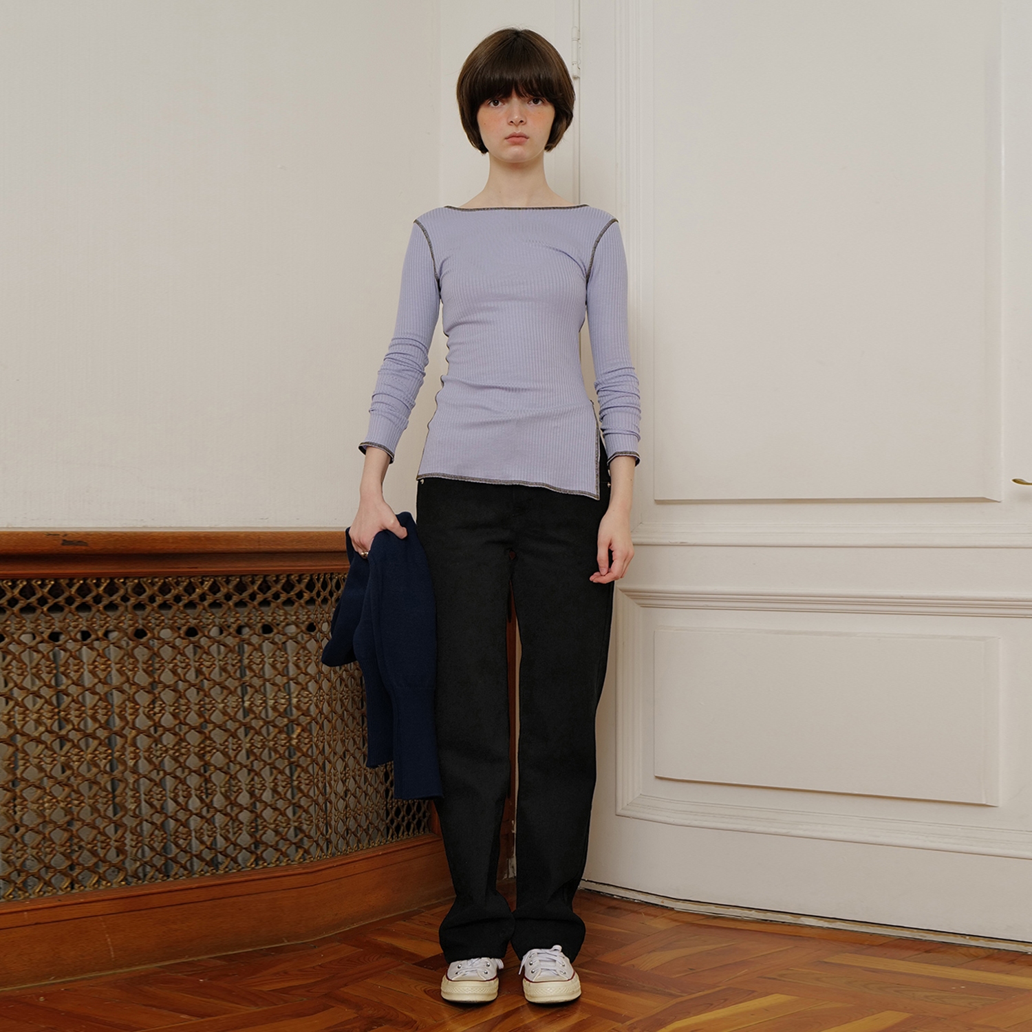 TAZE(테이즈) Tuft Slim Jeans (Black) | S.I.VILLAGE (에스아이빌리지)