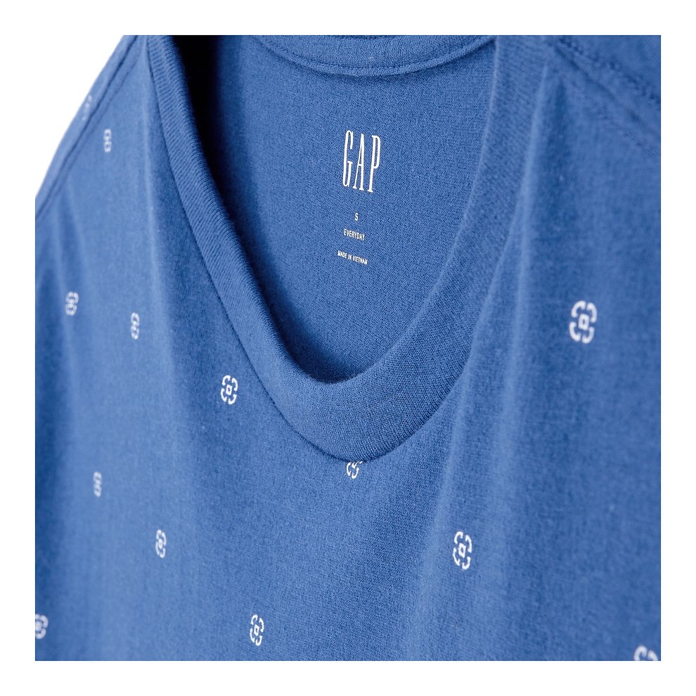 Gap Adults갭 ★갭 남성 20년 Spring★ 패턴드 크루넥 반팔 티셔츠 Sivillage 에스아이빌리지