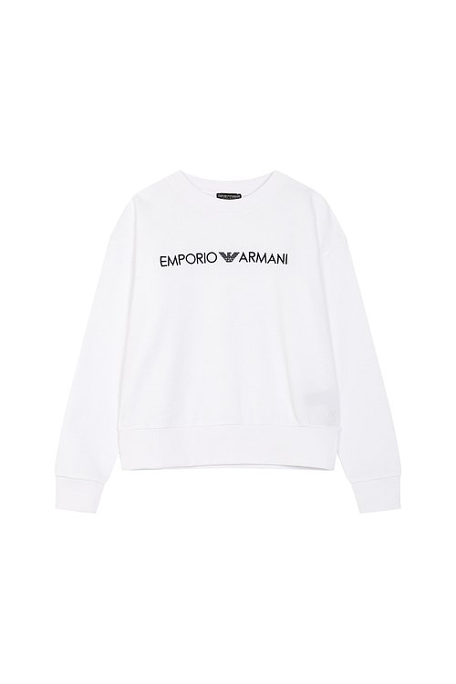 Emporio Armani Underwear엠포리오 아르마니 언더웨어 여성 자수 로고 크루넥 라운지 맨투맨 Si