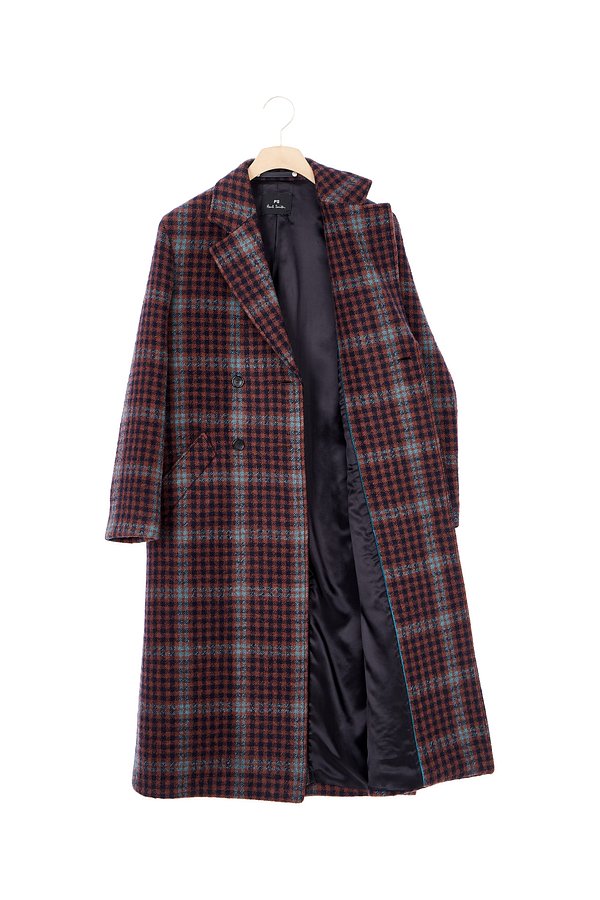 Paul Smith폴스미스 Ps Paul Smith 여성 빅 체크 패턴 더블 코트 Sivillage 에스아이빌리지