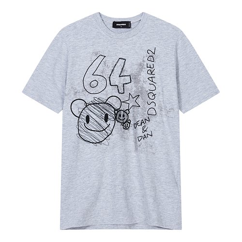 Dsquared2디스퀘어드2 스마일 그래픽 크루넥 티셔츠 Sivillage 에스아이빌리지