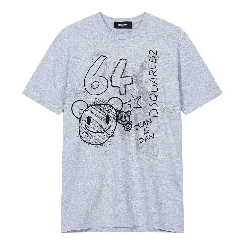 Dsquared2디스퀘어드2 스마일 그래픽 크루넥 티셔츠 Sivillage 에스아이빌리지