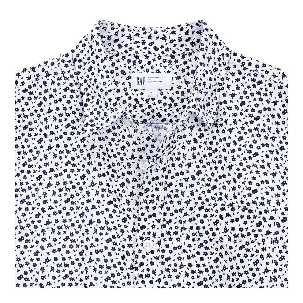 Gap Adults갭 ★갭 남성 20년 Spring★ 플라워 패턴 반팔 셔츠 Sivillage 에스아이빌리지