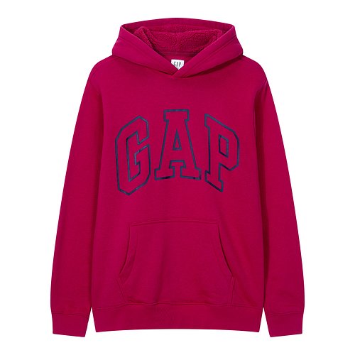 Gap Adults갭 남성 셰르파 라인드 로고 후드 티셔츠 Sivillage 에스아이빌리지