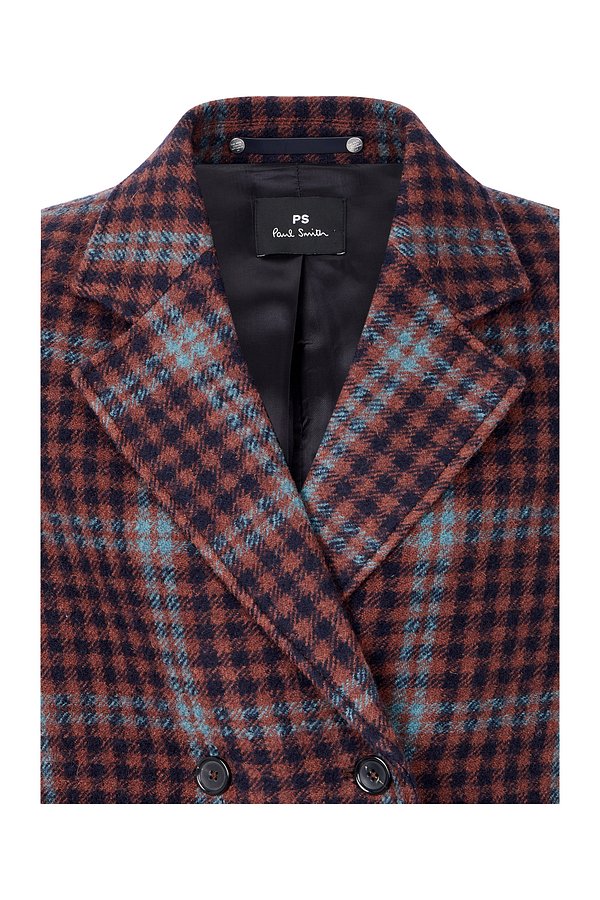 Paul Smith폴스미스 Ps Paul Smith 여성 빅 체크 패턴 더블 코트 Sivillage 에스아이빌리지