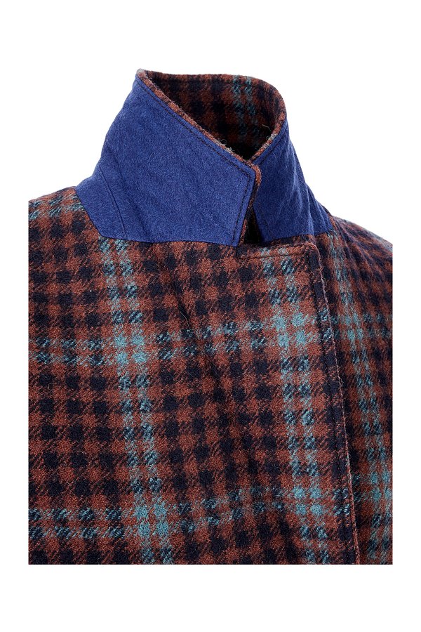 Paul Smith폴스미스 Ps Paul Smith 여성 빅 체크 패턴 더블 코트 Sivillage 에스아이빌리지