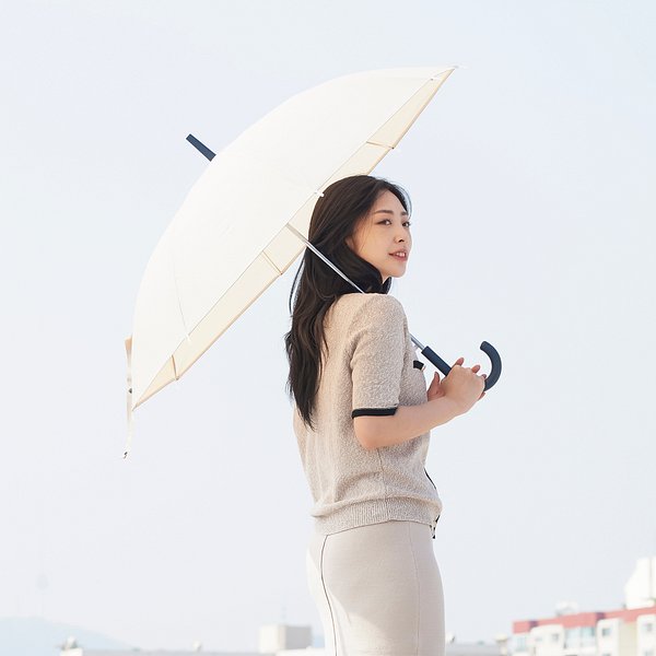 Jaju자주 불투명 컬러 Eva 우산 60cm베이지 Sivillage 에스아이빌리지