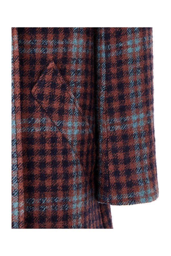Paul Smith폴스미스 Ps Paul Smith 여성 빅 체크 패턴 더블 코트 Sivillage 에스아이빌리지