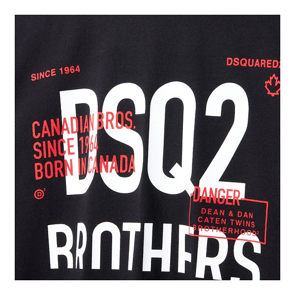 Dsquared2디스퀘어드2 브라더스 로고 그래픽 티셔츠 Sivillage 에스아이빌리지