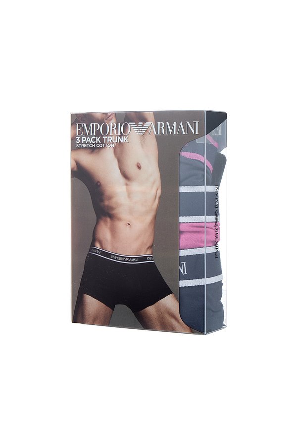 Emporio Armani Underwear엠포리오 아르마니 언더웨어 남성 라인 로고 밴드 드로즈 3pack Si