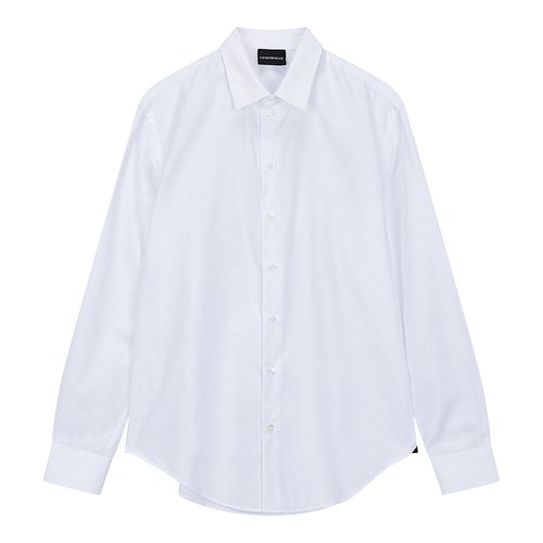 Emporio Armani엠포리오 아르마니 남성 스퀘어 조직 코튼 셔츠 Sivillage 에스아이빌리지