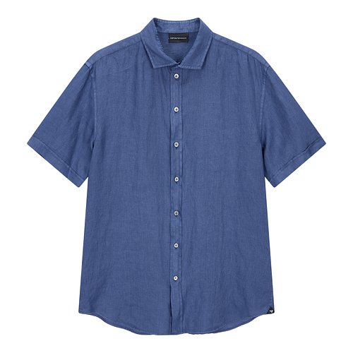 Emporio Armani엠포리오 아르마니 남성 하프 슬리브 린넨 셔츠 Sivillage 에스아이빌리지
