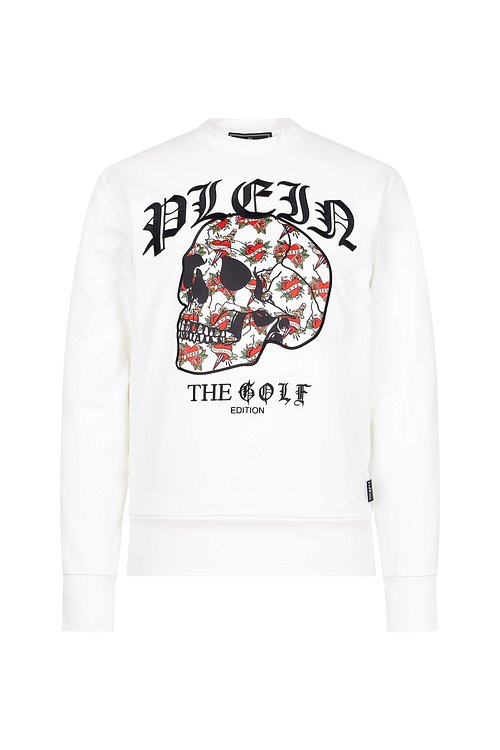 Philipp Plein Golf필립플레인 골프 Men 크롬 스컬 아트워크 맨투맨 Sivillage 에스아이빌리지