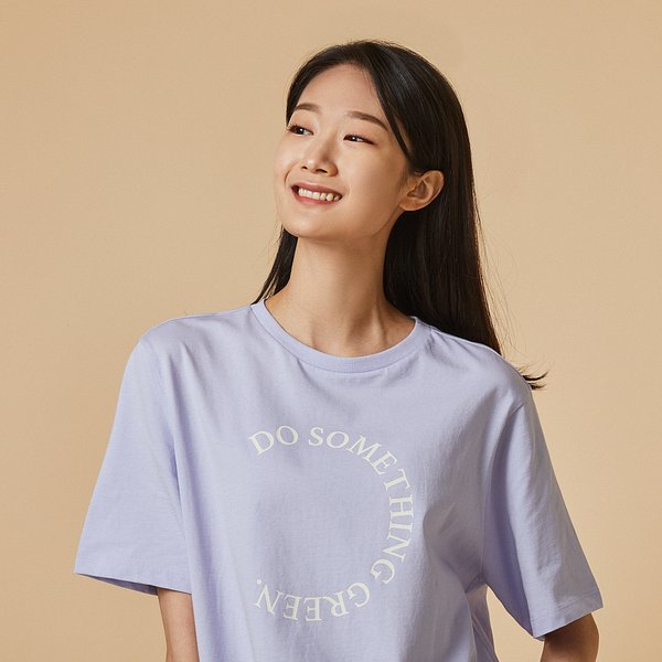 Jaju자주 여 Better 코튼 레터링 루즈핏 반팔 티셔츠 Sivillage 에스아이빌리지