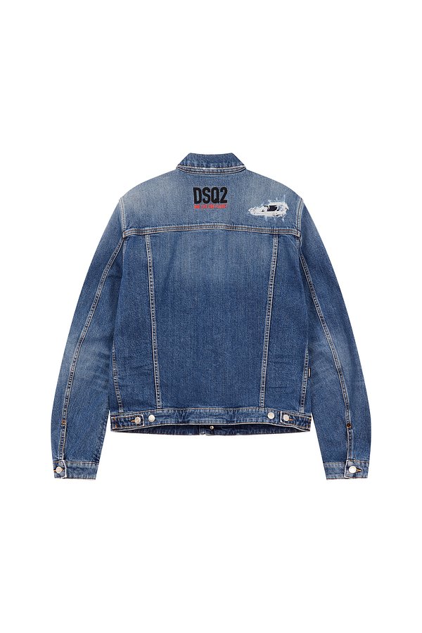 Dsquared2디스퀘어드2 남성 스머프 패치 데님 자켓 Sivillage 에스아이빌리지
