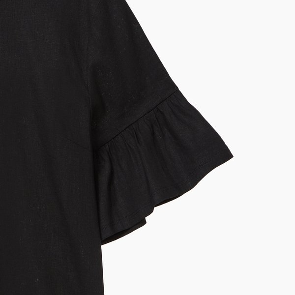 Jaju자주 이지케어 리넨 반팔 블라우스 Sivillage 에스아이빌리지