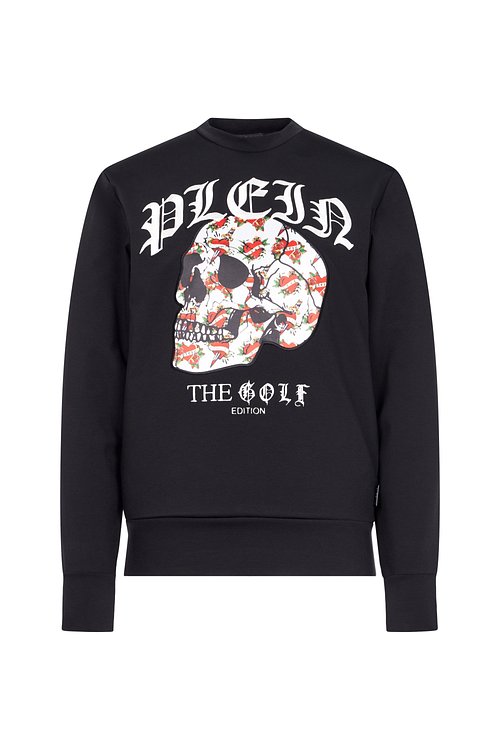 Philipp Plein Golf필립플레인 골프 Men 크롬 스컬 아트워크 맨투맨 Sivillage 에스아이빌리지