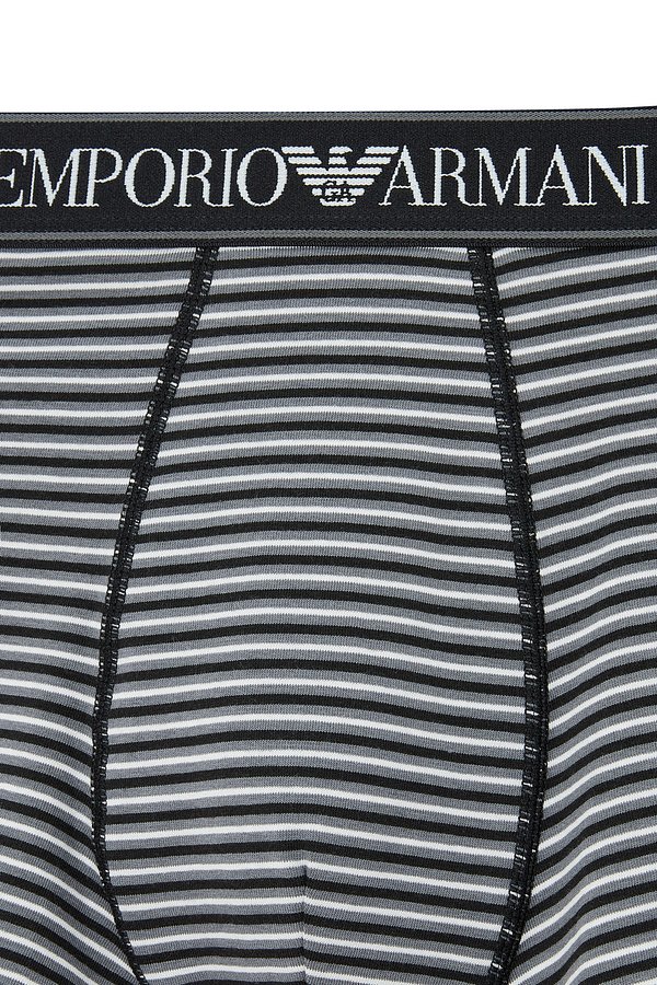 Emporio Armani Underwear엠포리오 아르마니 언더웨어 남성 스트라이프 패턴 코튼 드로즈 Si