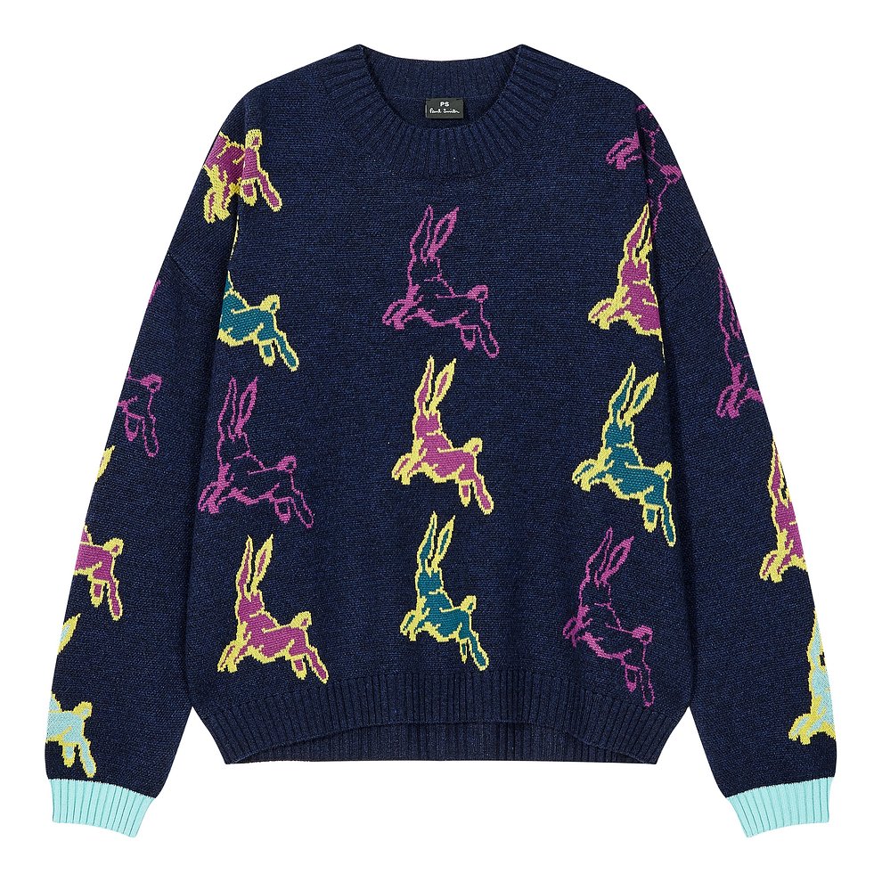Paul Smith폴스미스 Ps Paul Smith 여성 자카드 래빗 크루넥 니트 Sivillage 에스아이빌리지