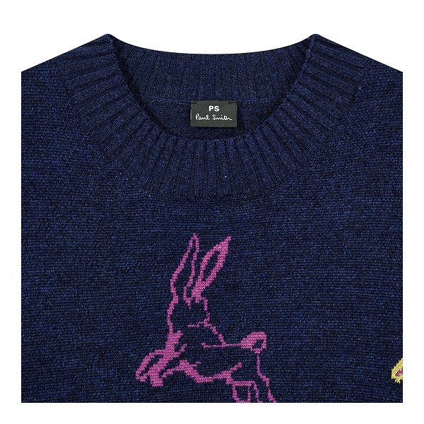 Paul Smith폴스미스 Ps Paul Smith 여성 자카드 래빗 크루넥 니트 Sivillage 에스아이빌리지
