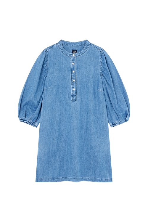 Gap Adults갭 여성 퍼프 슬리브 데님 원피스 Sivillage 에스아이빌리지