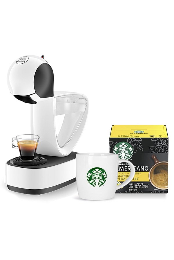 Nescafe Dolcegusto네스카페 돌체구스토 네스카페 돌체구스토 커피머신 인피니시마화이트 스벅캡슐1box