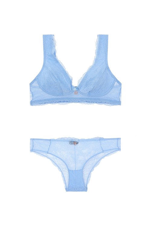 Emporio Armani Underwear엠포리오 아르마니 언더웨어 플라워 레이스 브라렛 브라 And 브리프 세트 Si