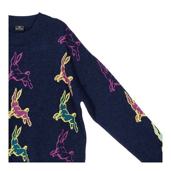 Paul Smith폴스미스 Ps Paul Smith 여성 자카드 래빗 크루넥 니트 Sivillage 에스아이빌리지