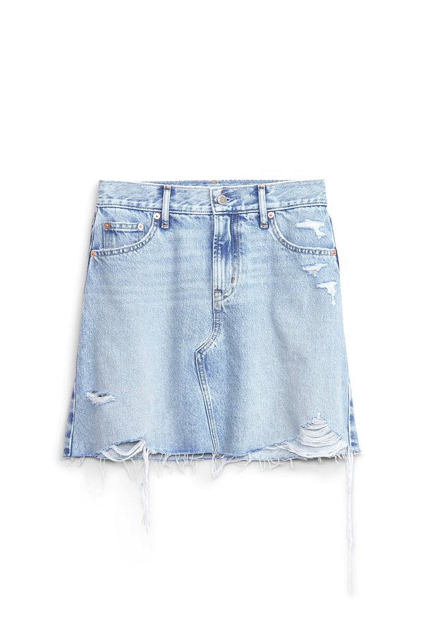Gap Adults갭 여성 워싱 데미지 데님 스커트 Sivillage 에스아이빌리지