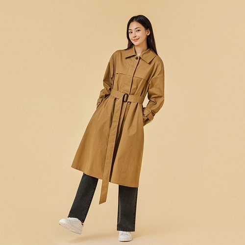 Jaju자주 여 트렌치 코트 Sivillage 에스아이빌리지