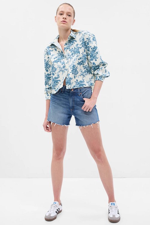 Gap Adults갭 Loveshackfancy 여성 크롭트 플로럴 패턴 셔츠 Sivillage 에스아이빌리지