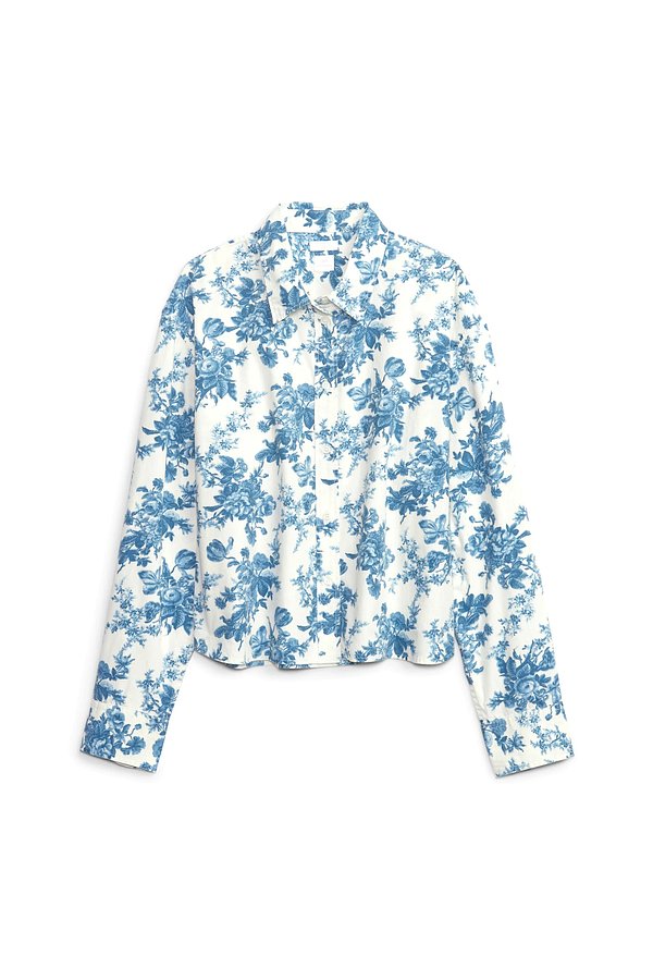 Gap Adults갭 Loveshackfancy 여성 크롭트 플로럴 패턴 셔츠 Sivillage 에스아이빌리지