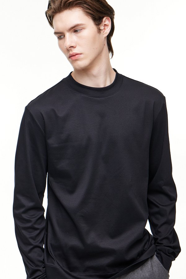 Jlindeberg제이린드버그 Men Collection 에이스 모크넥 롱 슬리브 티셔츠 Sivillage