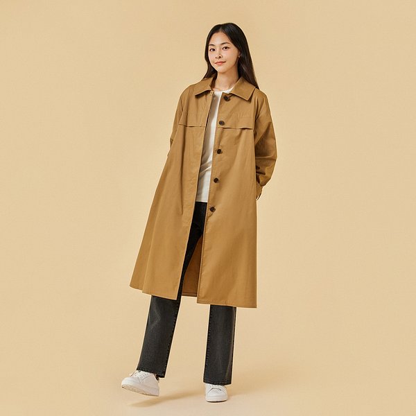 Jaju자주 여 트렌치 코트 Sivillage 에스아이빌리지