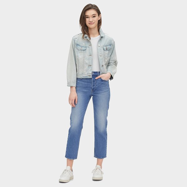 Gap Adults갭 ★갭 여성 20년 Spring★ 치키 데미지 스트레이트진 Sivillage 에스아이빌리지