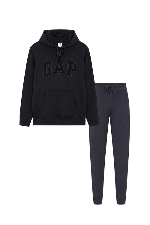 Gap Adults갭 남성 로고 패치 이지 후드 티셔츠 And 조거 팬츠 Sivillage 에스아이빌리지
