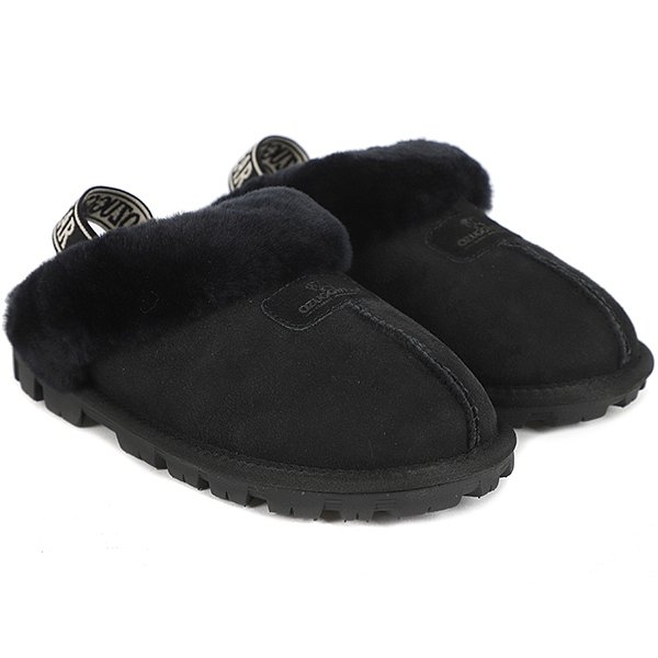 Ozwear오즈웨어 오즈어그웨어 양털 슬리퍼 Ugg 코케트 백스트랩 Ouw111eb Black Sivillage