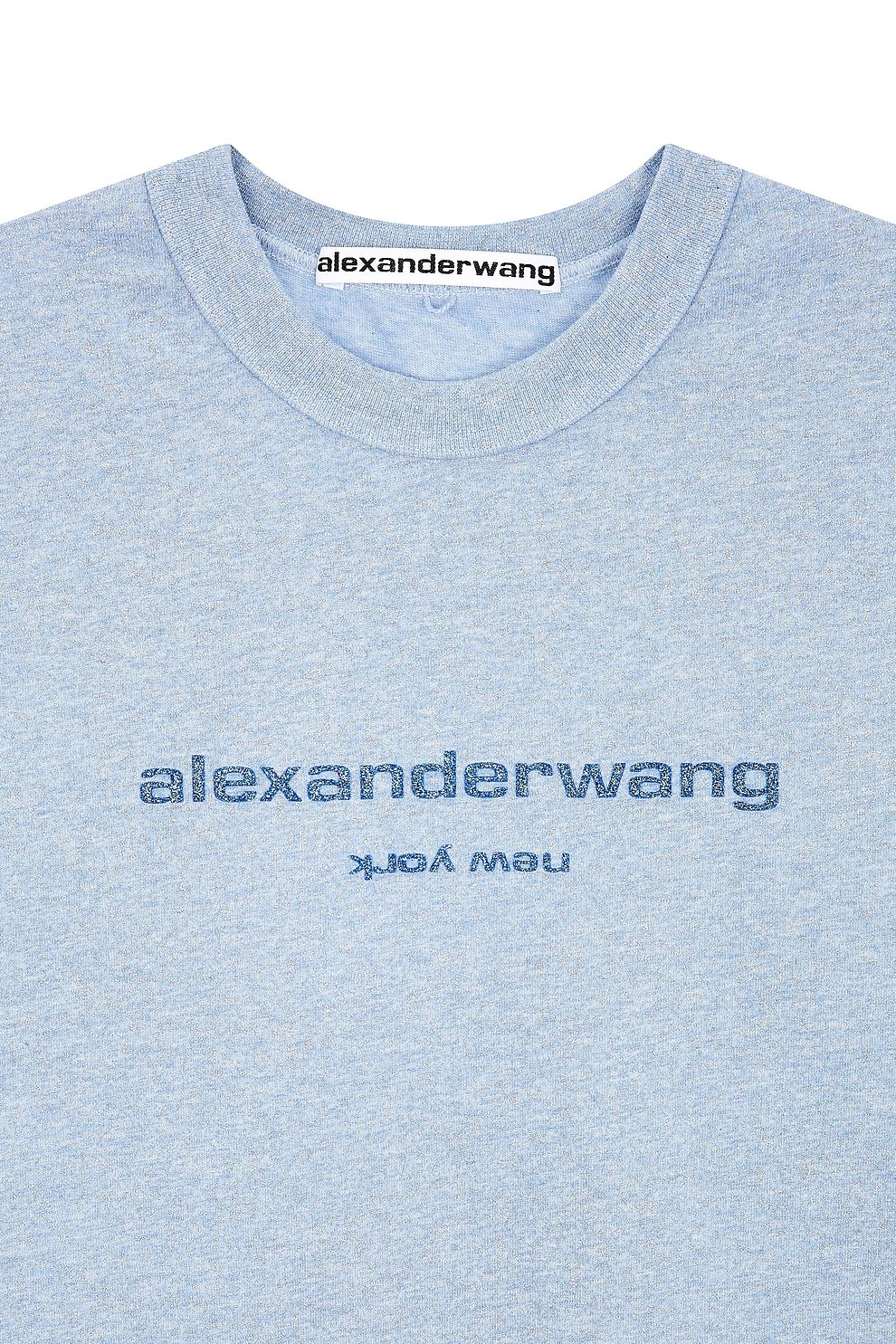 Alexander Wang알렉산더왕 Unisex 퍼프 로고 글리터 티셔츠 Sivillage 에스아이빌리지