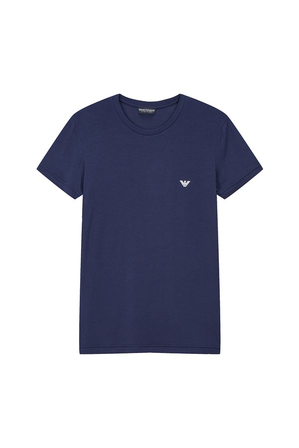Emporio Armani Underwear엠포리오 아르마니 언더웨어 남성 미니 로고 소프트 라운지 티셔츠 Si