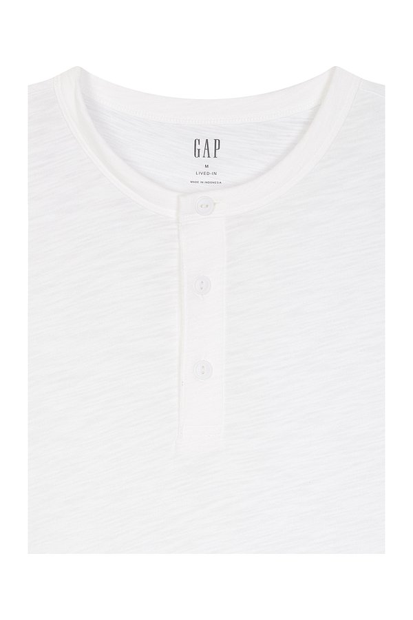 Gap Adults갭 남성 코튼 슬럽 헨리 넥 티셔츠 Sivillage 에스아이빌리지