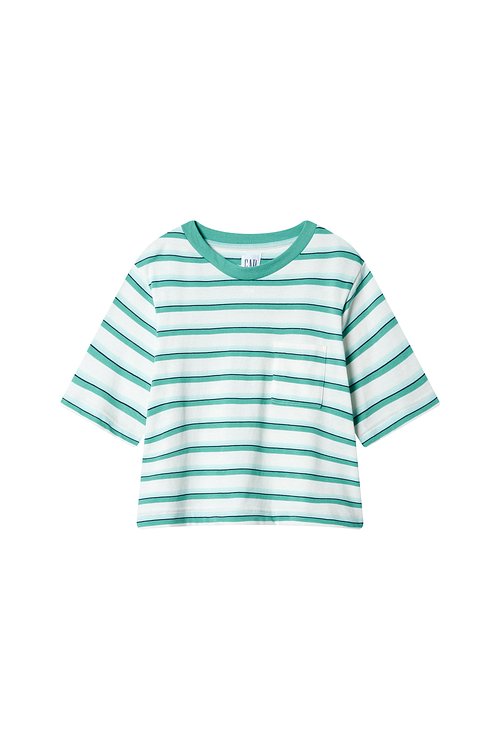 Gap Adults갭 여성 패치 포켓 크롭트 티셔츠 Sivillage 에스아이빌리지