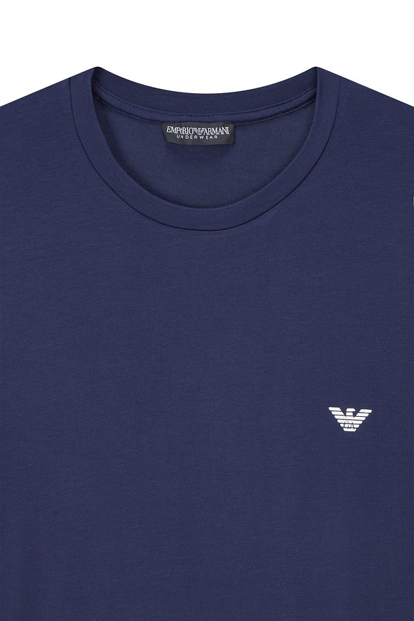 Emporio Armani Underwear엠포리오 아르마니 언더웨어 남성 미니 로고 소프트 라운지 티셔츠 Si
