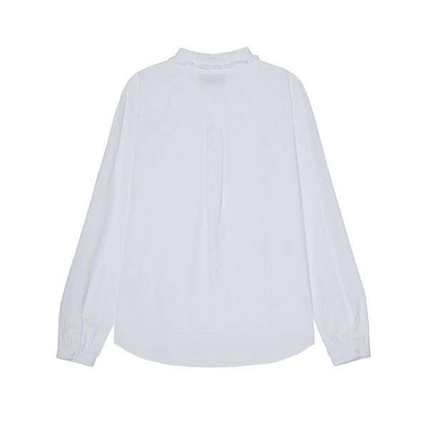 Officine Generale종료오피신제네랄종료 오피신 제네랄 화이트 프릴장식 면혼방 긴팔블라우스